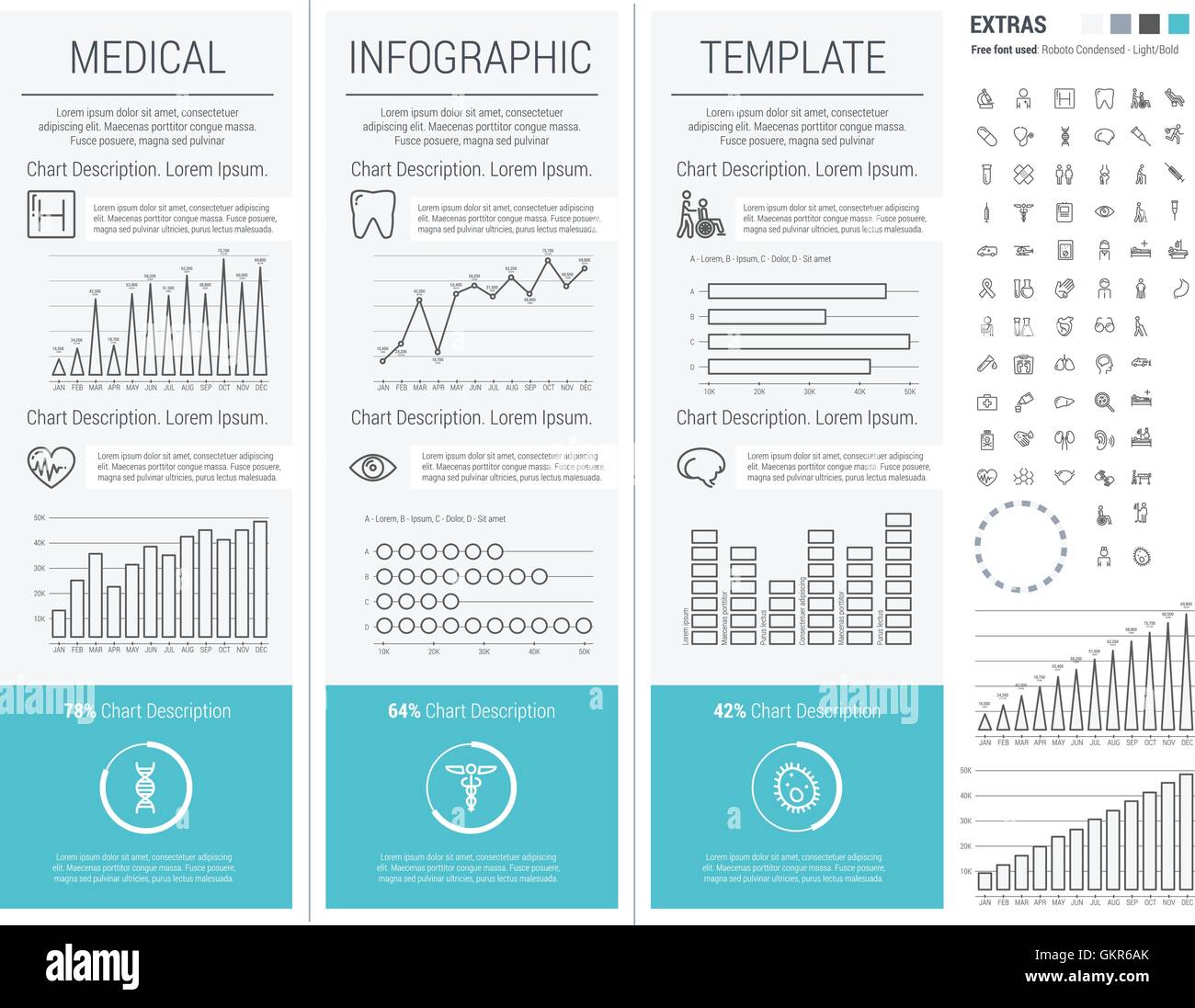 Medical Infographic Template Stock Vector Image & Art - Alamy
