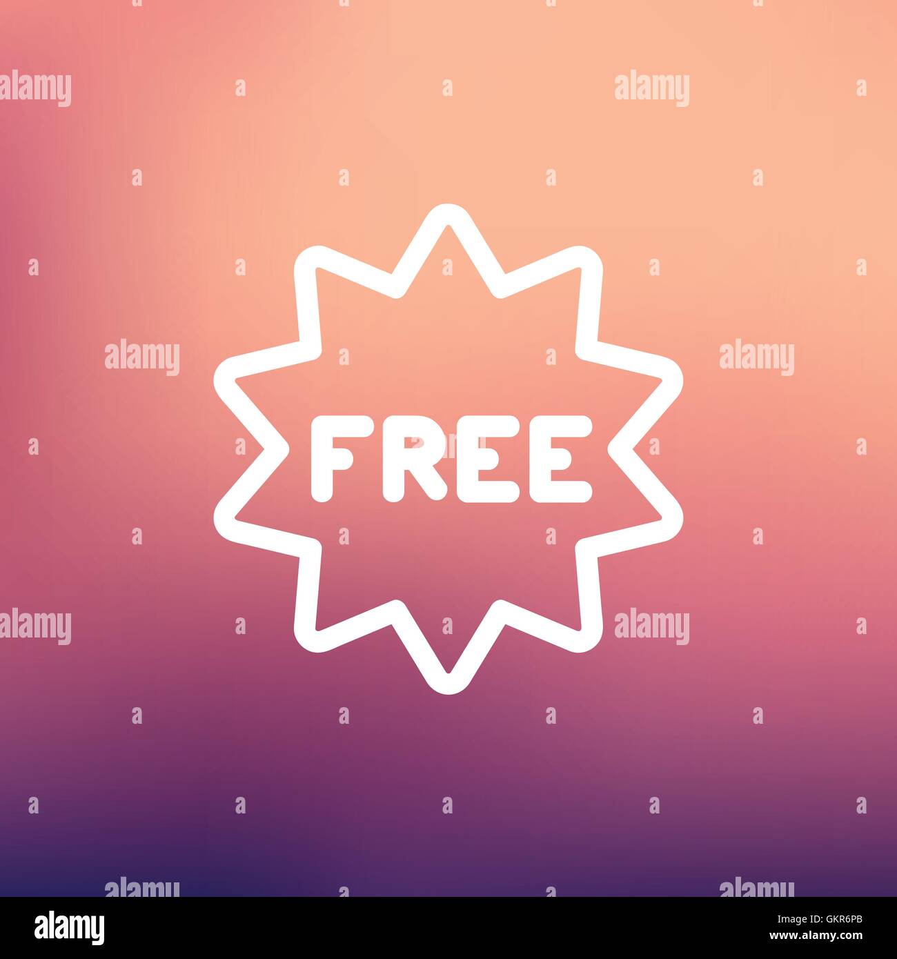 Free tag thin line icon Stock Vector Image & Art - Alamy