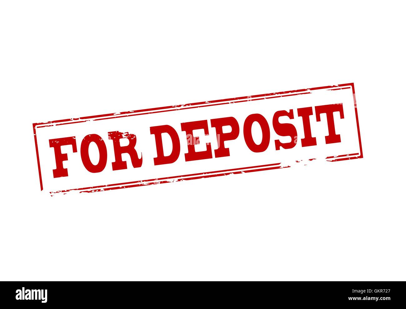 Deposit sign Cut Out Stock Images & Pictures - Alamy
