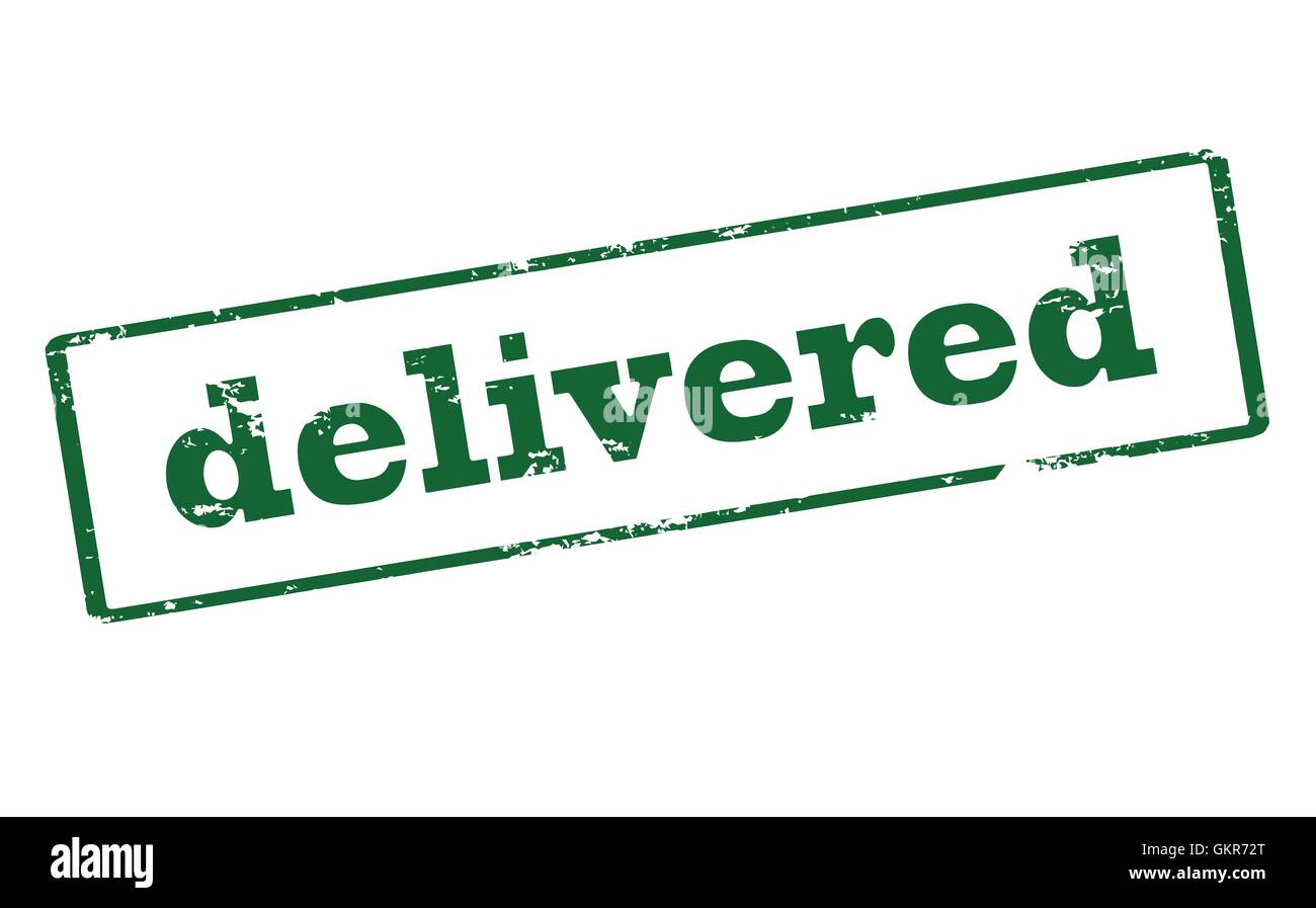 Delivered rubber stamp hi-res stock photography and images - Alamy