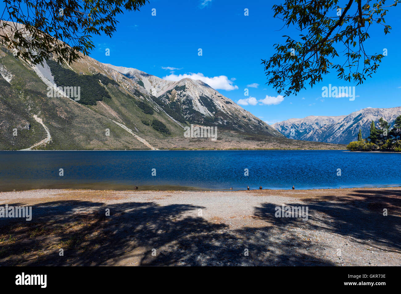 Lake Pearson / Moana Rua Wildlife Refuge located in Craigieburn Forest ...