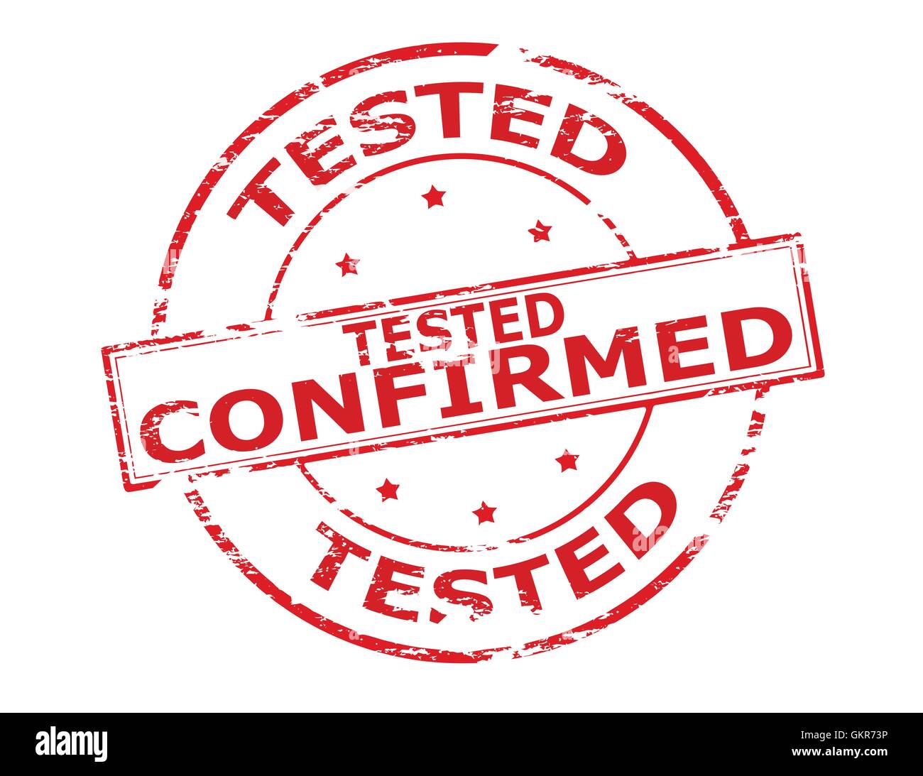 Confirmed text Stock Vector Images - Alamy