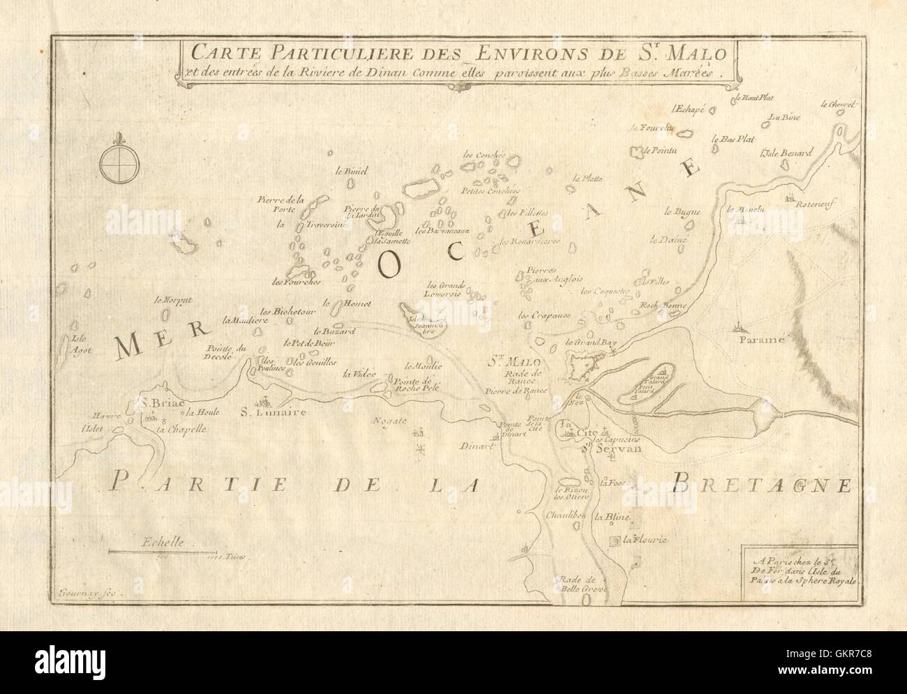 Saint malo map hi-res stock photography and images - Alamy