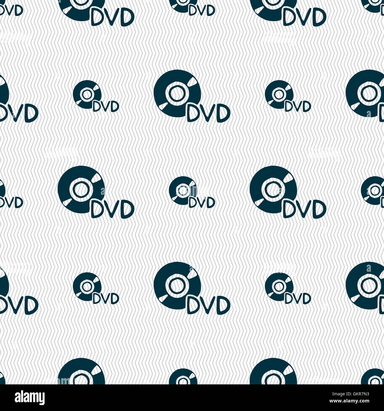 dvd icon sign. Seamless pattern with geometric texture. Vector Stock ...
