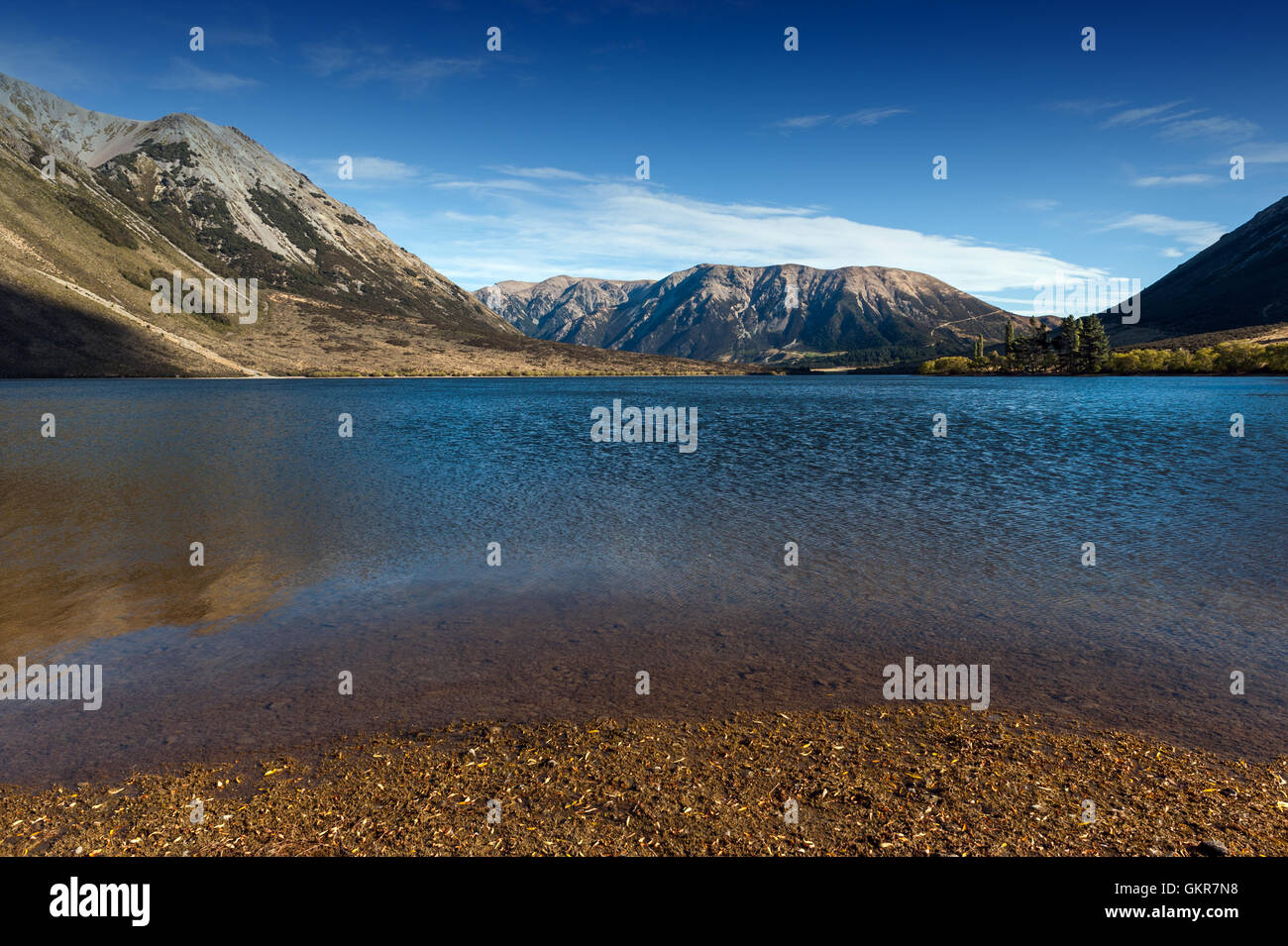 Lake Pearson / Moana Rua Wildlife Refuge located in Craigieburn Forest ...