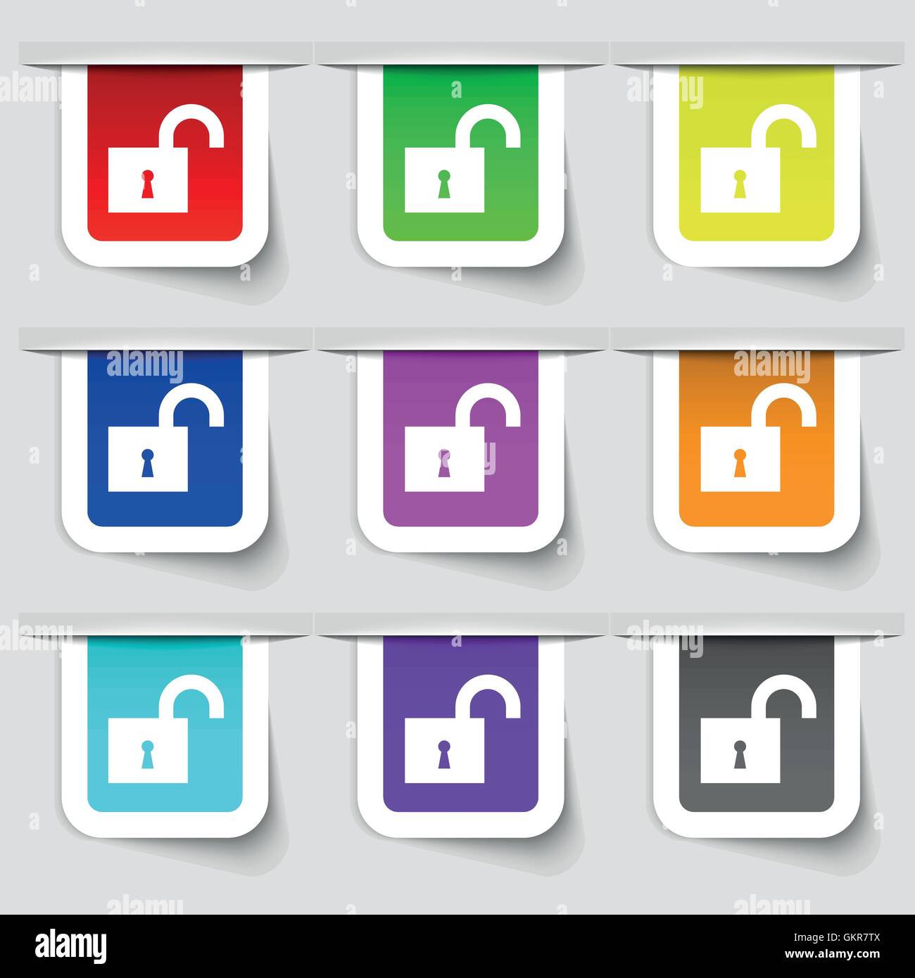 Push button to open the door Stock Vector Images - Alamy