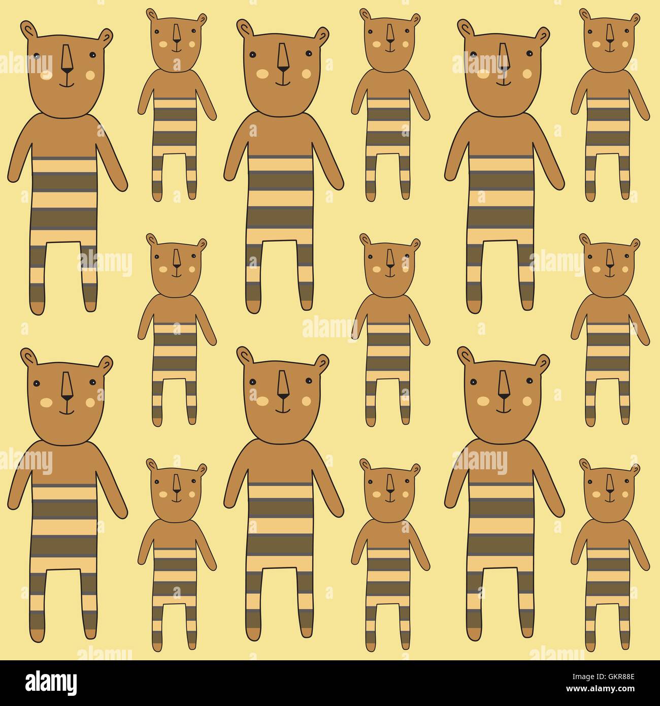 seamless pattern with bears Stock Vector Image & Art - Alamy