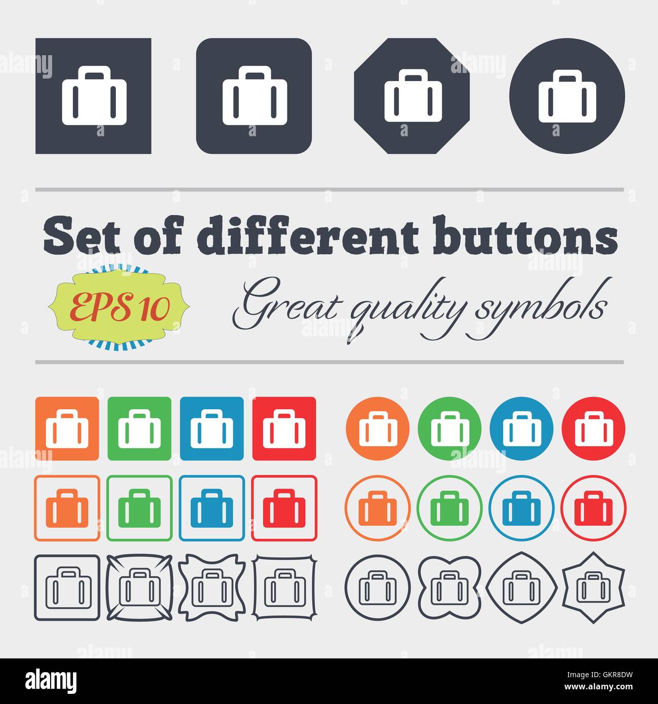 Old leather bags Stock Vector Images - Alamy