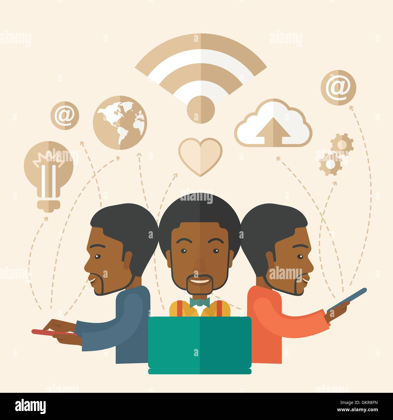 View business men using Stock Vector Images - Alamy