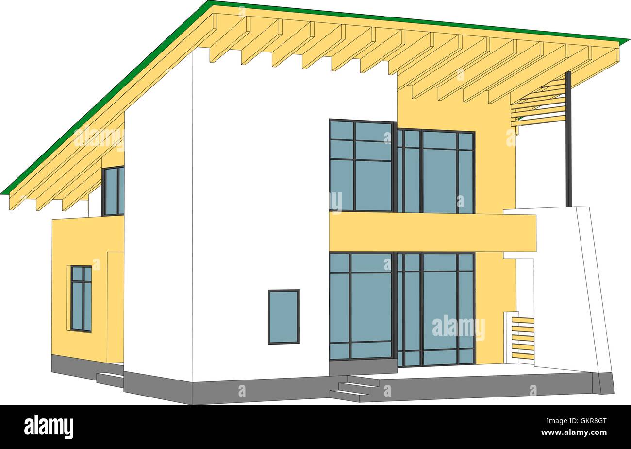 View roof house on Stock Vector Images - Alamy