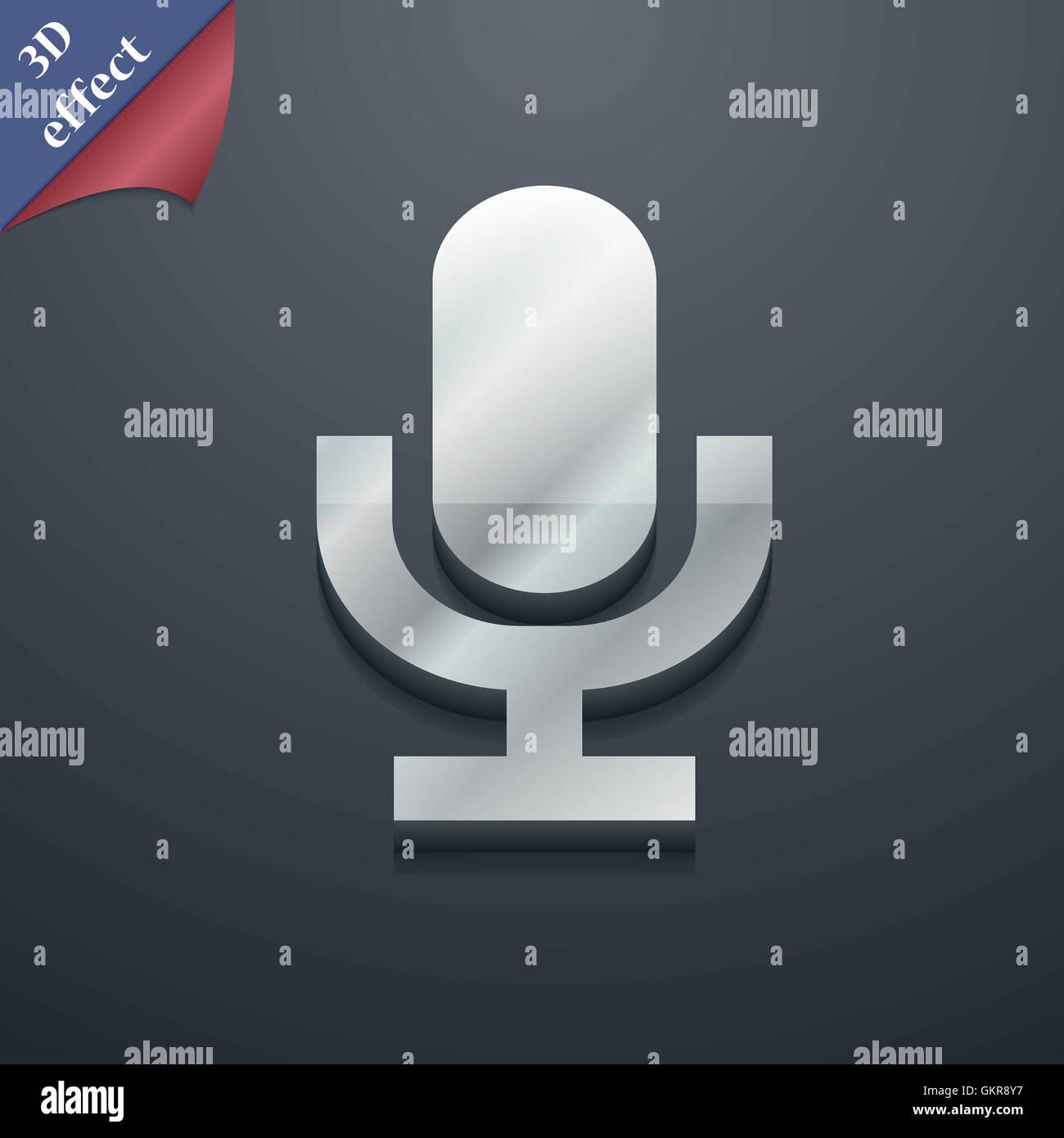 Microphone symbol vector Stock Vector Images - Alamy
