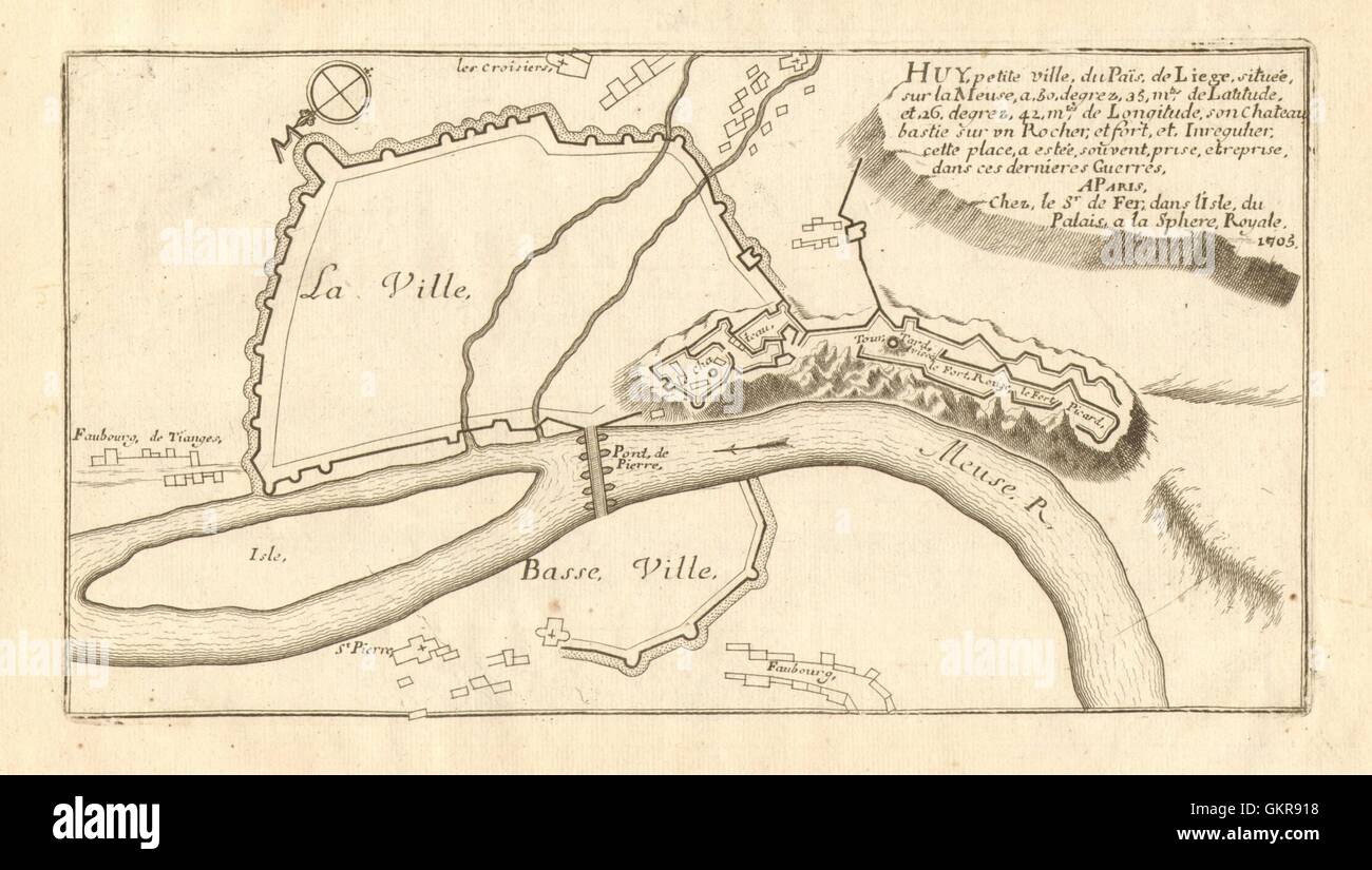 Paris City Map 18th Century High Resolution Stock Photography and ...