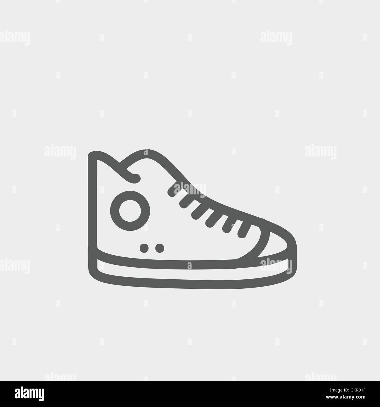 High cut rubber shoes thin line icon Stock Vector Image & Art - Alamy