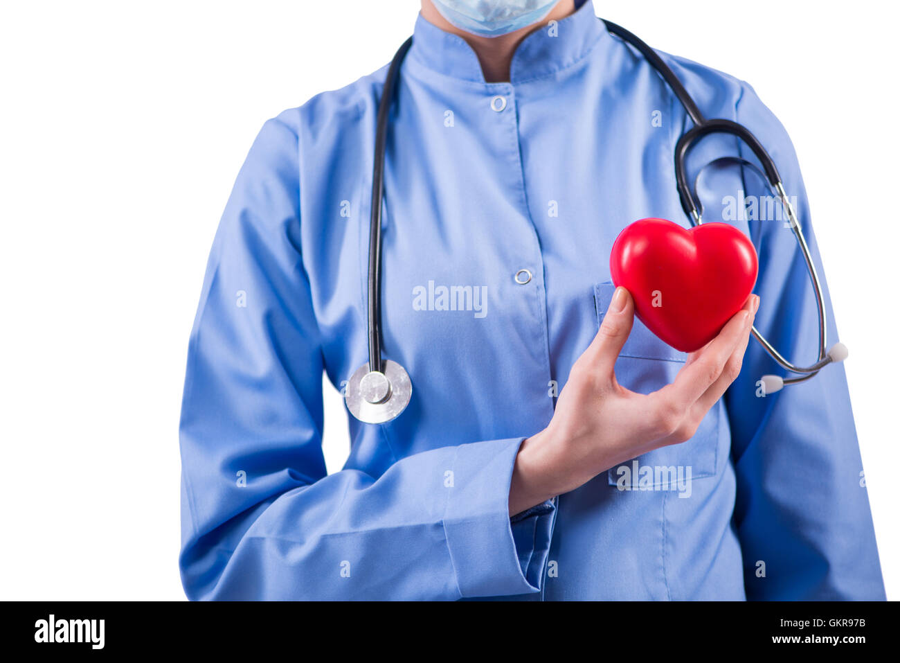 Doctor cardiologist isolated on the white background Stock Photo - Alamy