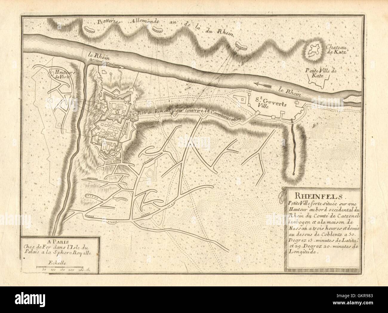 Map of rheinfels hi-res stock photography and images - Alamy