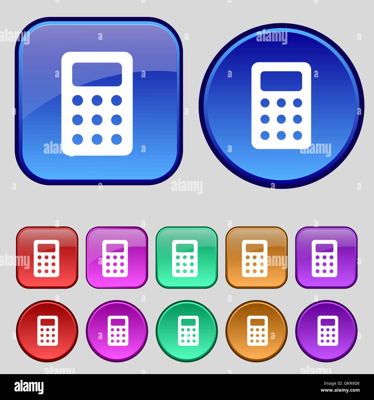 Calculator buttons interface symbol hi-res stock photography and images ...
