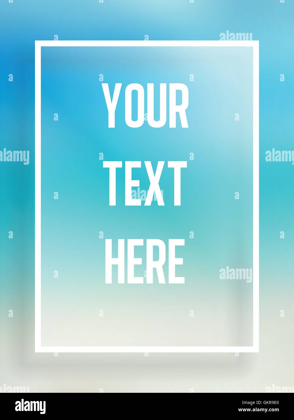 Sea beach frame summer vector tropical hi-res stock photography and ...