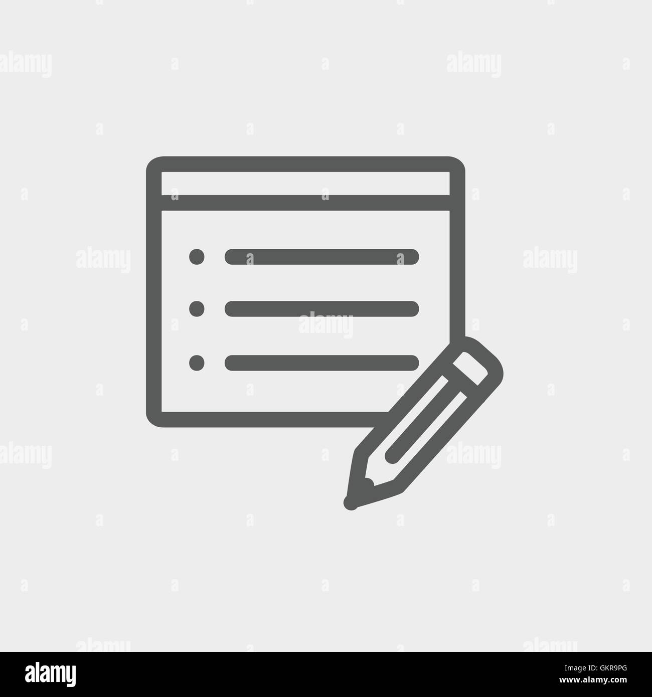 Notepad page Stock Vector Images - Alamy
