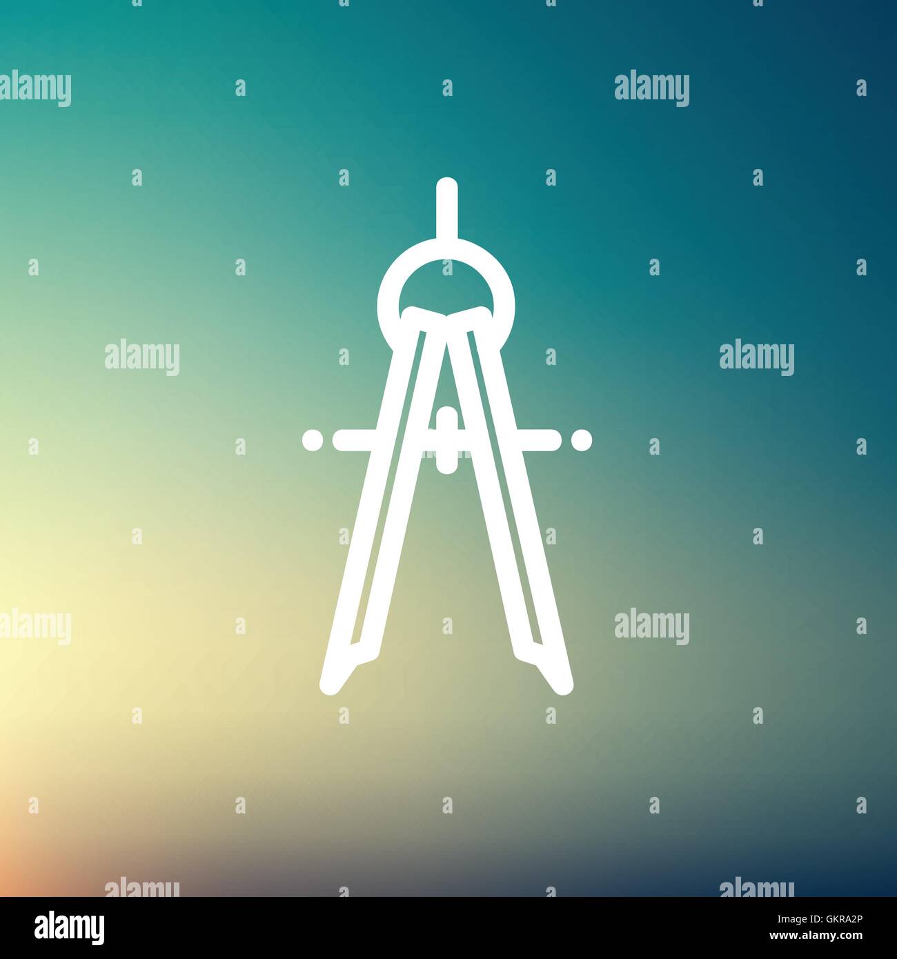 Architect line icon vector Stock Vector Images - Alamy