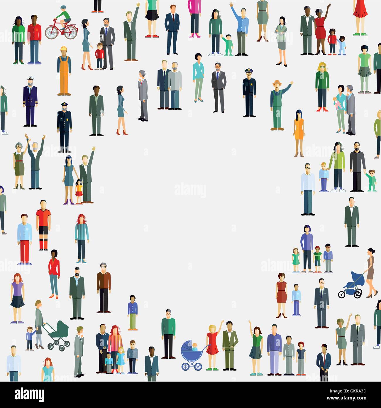 Elderly people live Stock Vector Images - Alamy