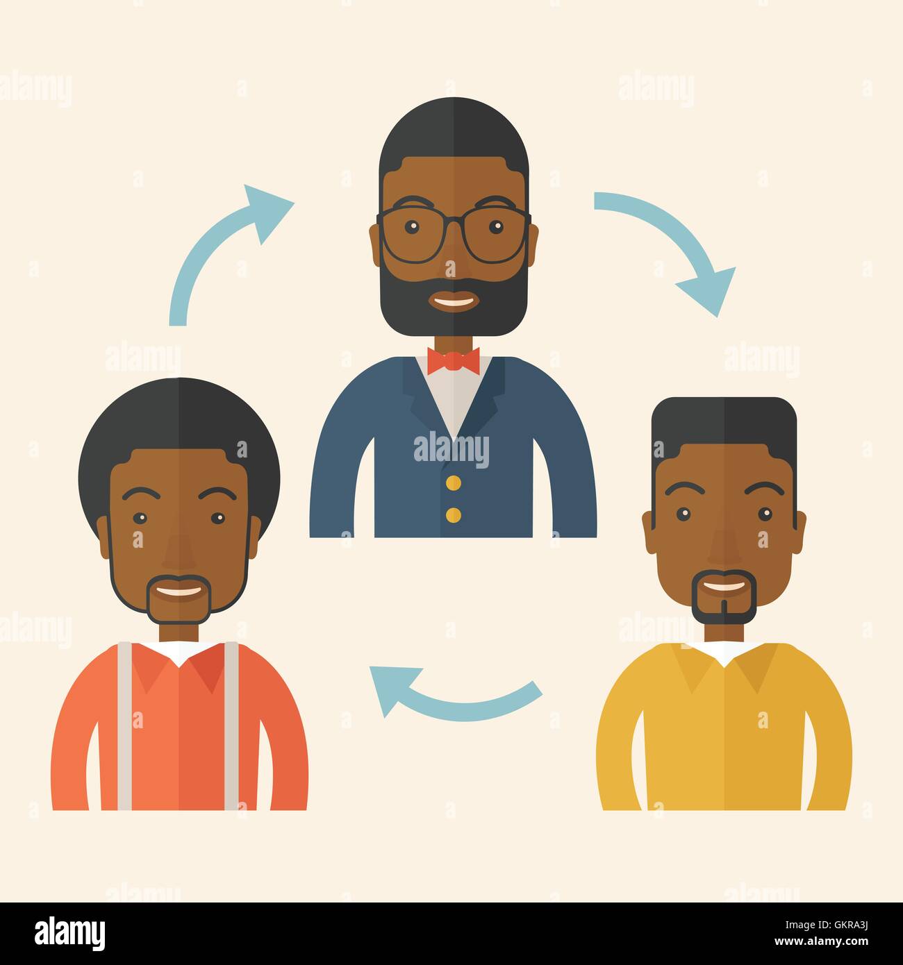 Three young african gentlemen Stock Vector Image & Art - Alamy