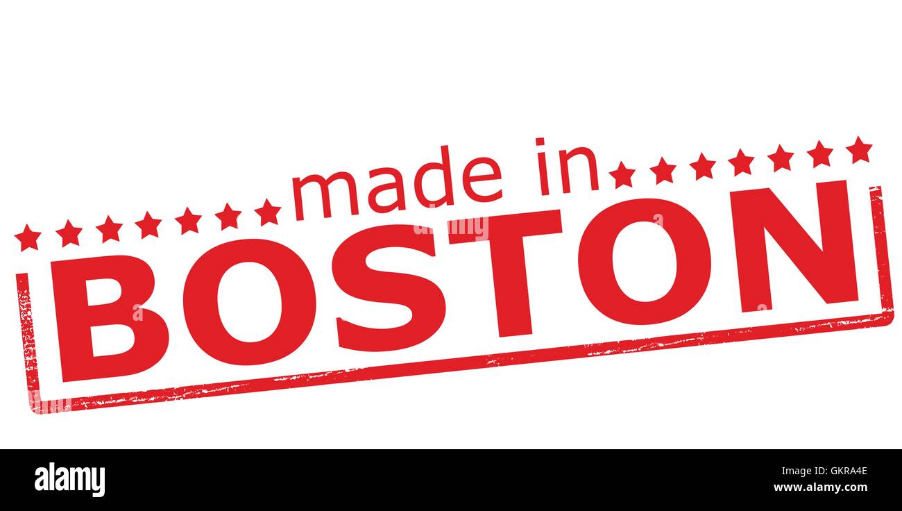 Made in Boston Stock Vector Image & Art - Alamy
