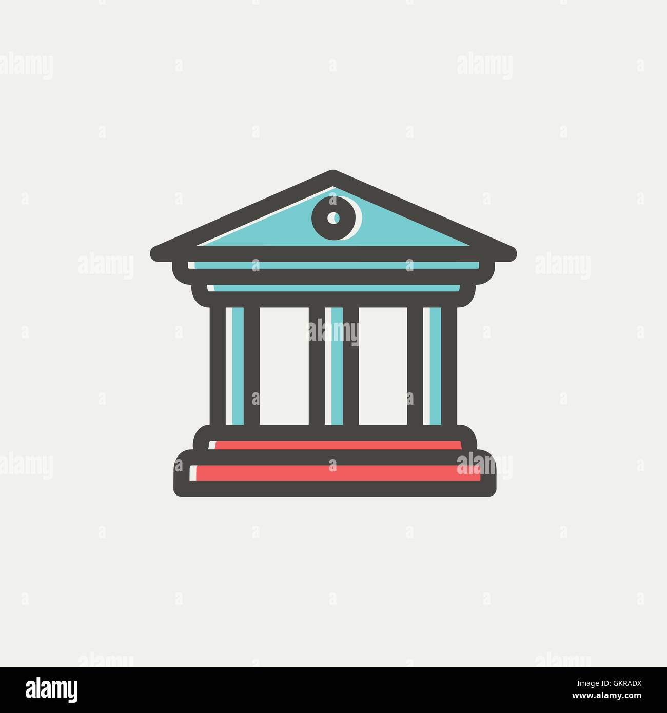 Landmark building athens Stock Vector Images - Alamy