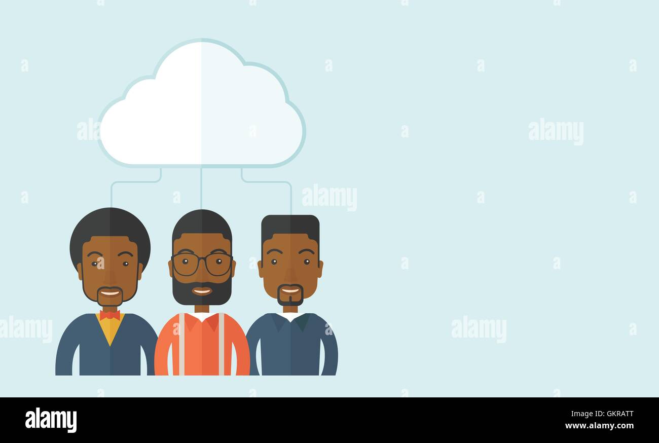 Three people under Stock Vector Images - Alamy