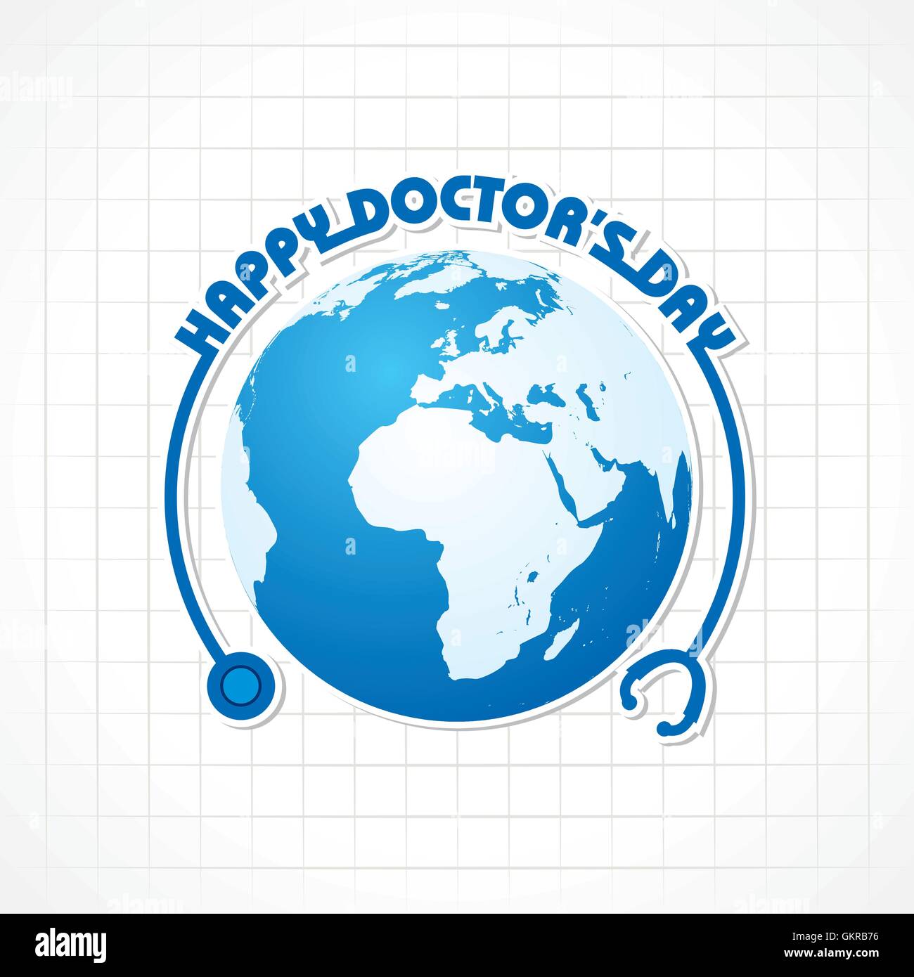 Stethoscope on light blue Stock Vector Images - Alamy