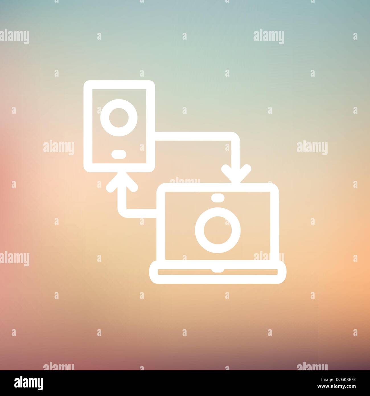 Device synchronization hi-res stock photography and images - Alamy