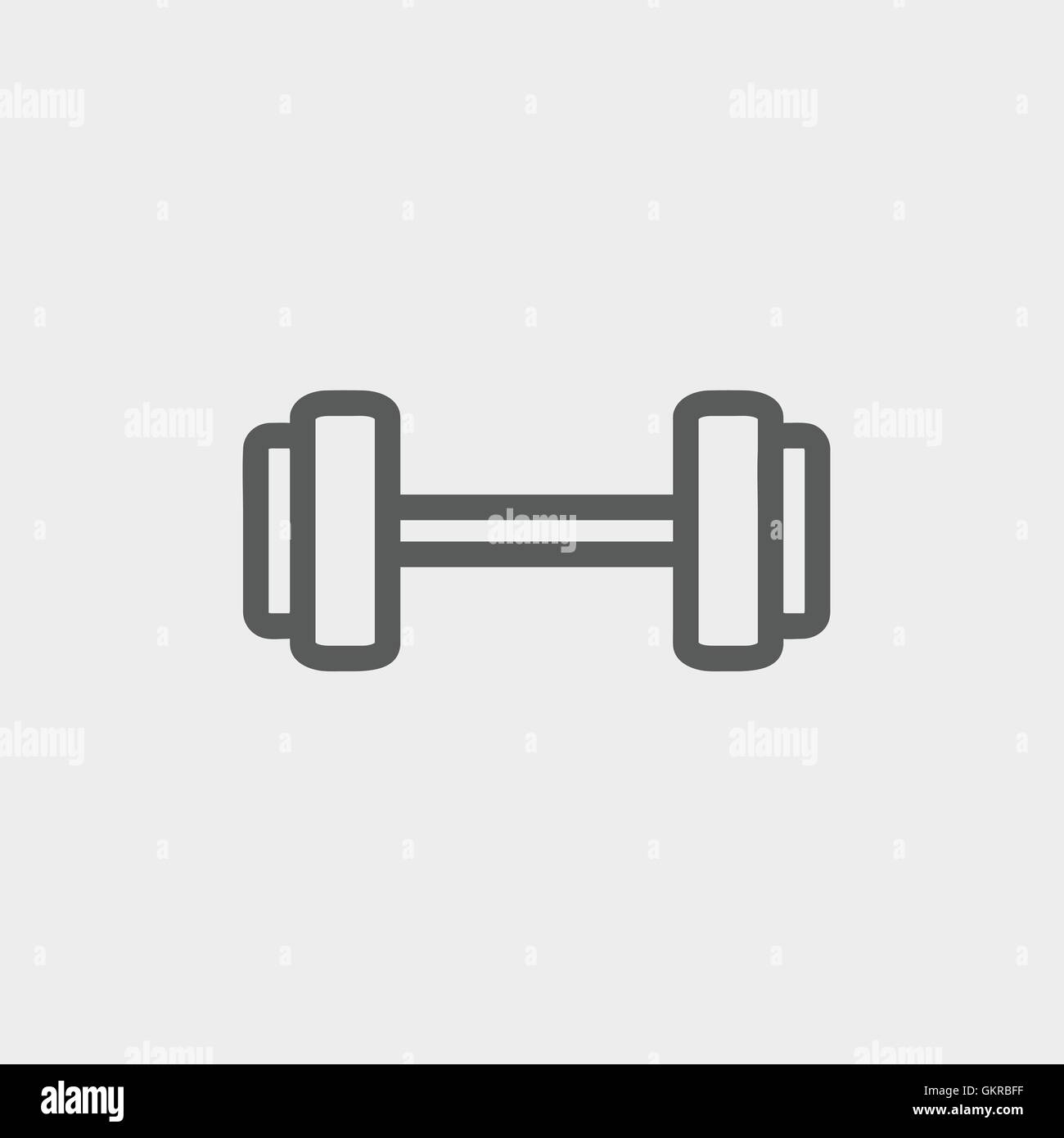 Body building icon thin hi-res stock photography and images - Alamy