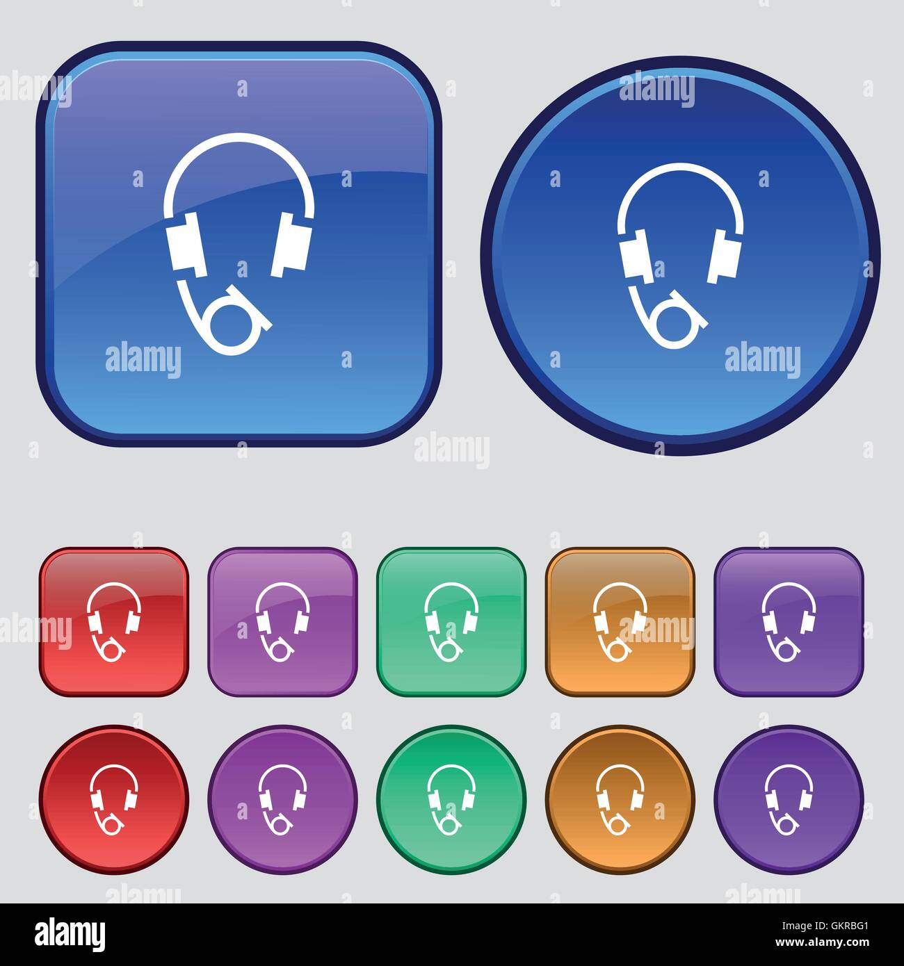 Vintage headsets Stock Vector Images - Alamy