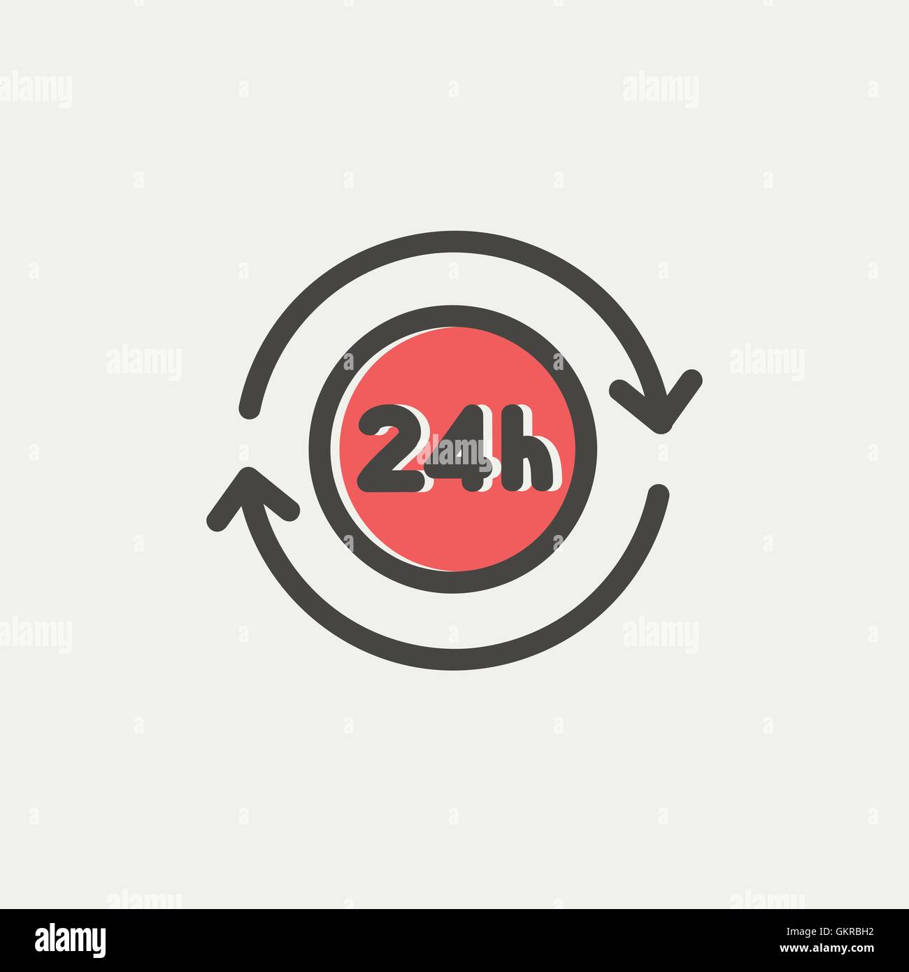Cycle time line icon Stock Vector Images - Alamy