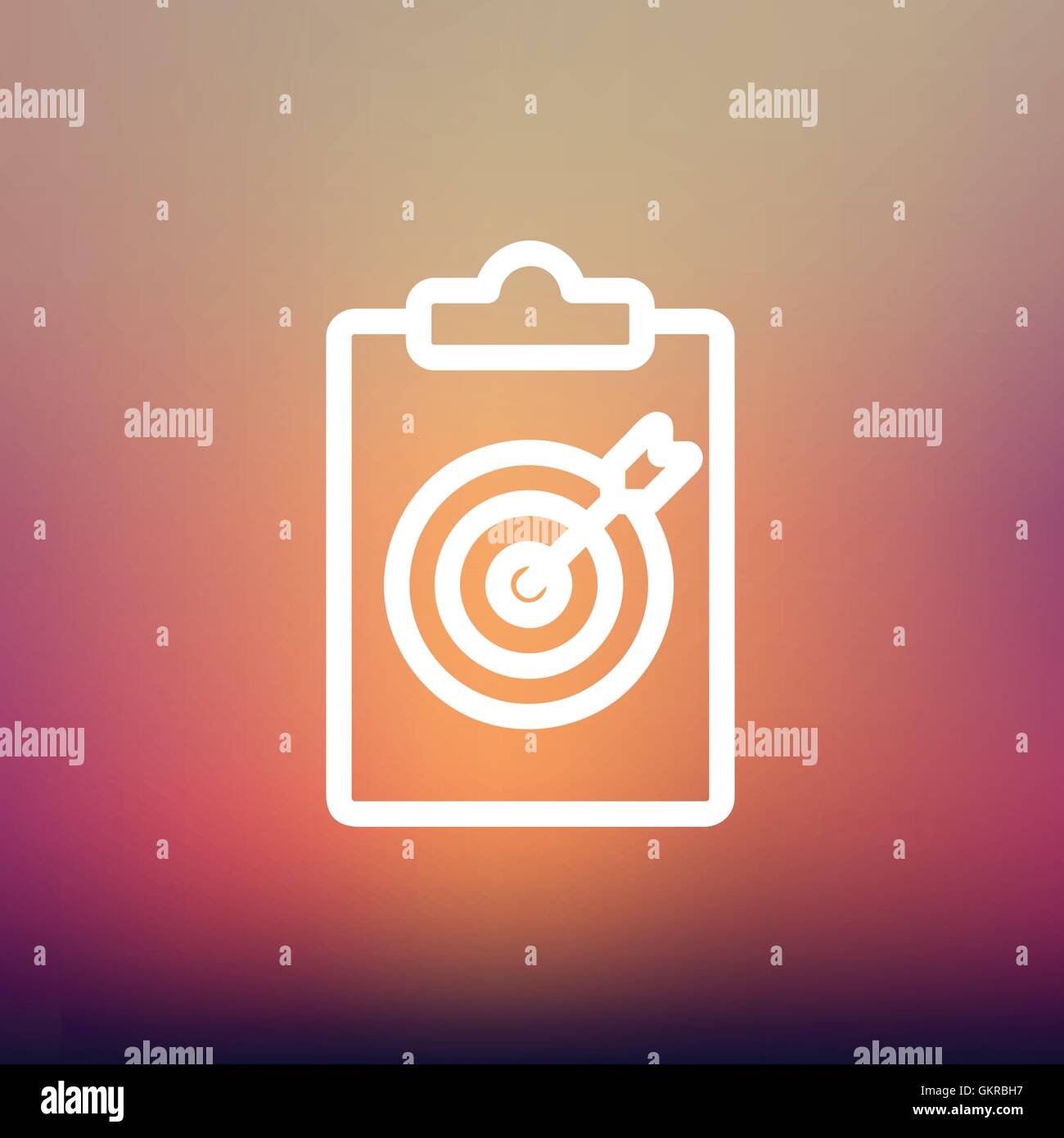 Business finance target thin Stock Vector Images - Alamy