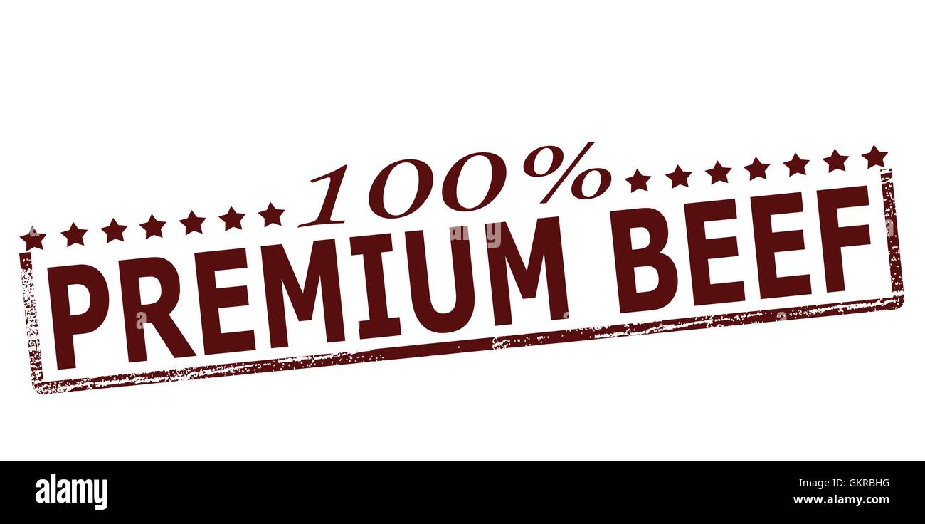 One hundred percent premium beef Stock Vector Image & Art - Alamy