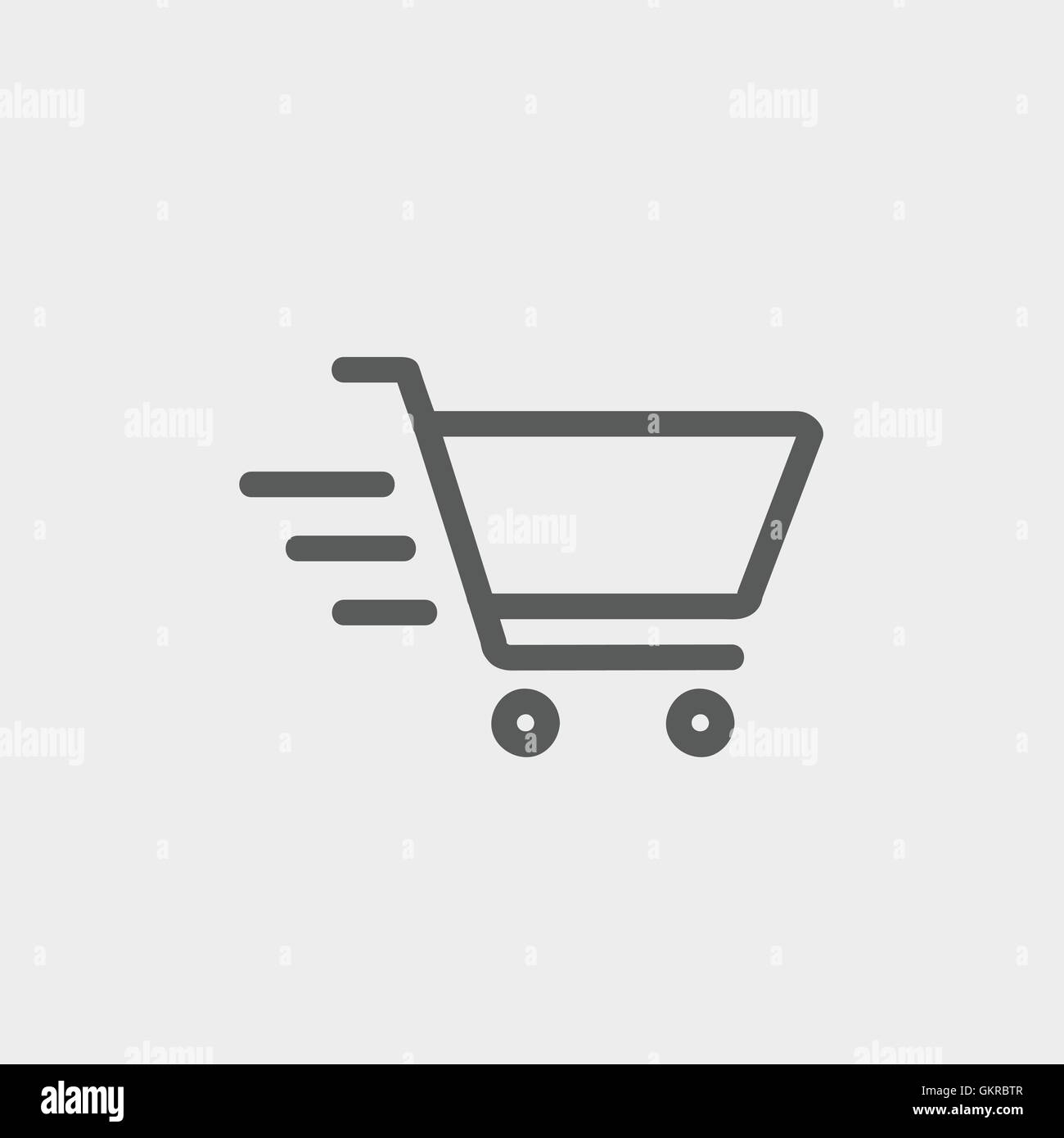 Courier vector thin line Black and White Stock Photos & Images - Alamy