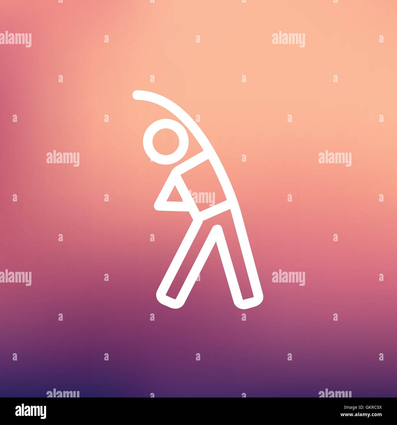 Man stretching leg muscle Stock Vector Images - Alamy