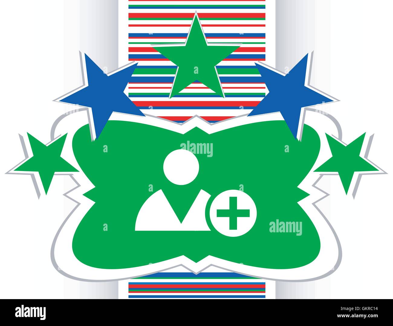 add friend button (icon) over white background Stock Vector Image & Art ...