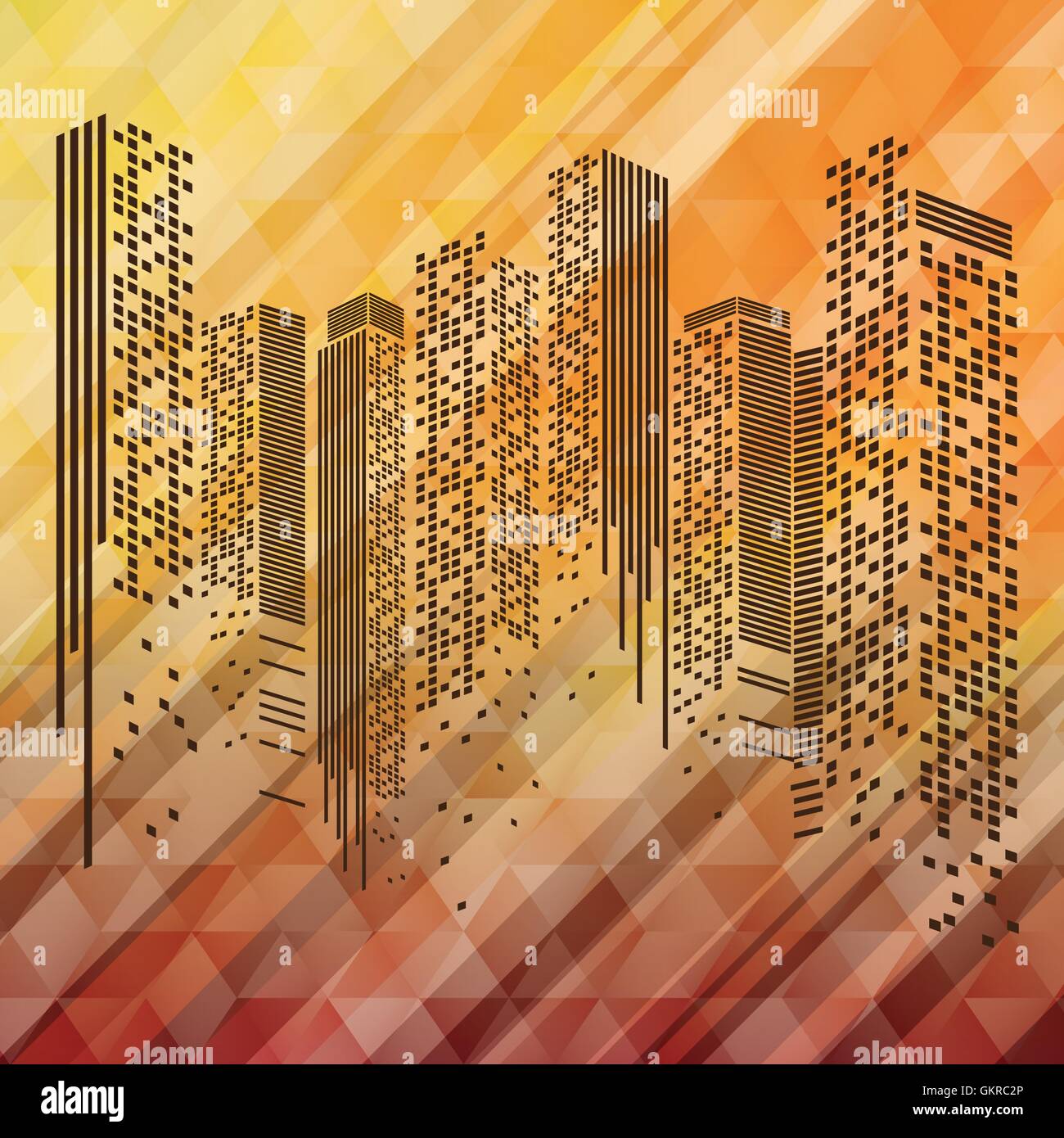 City design. Urban illustration. Buildings concept Stock Vector Image ...