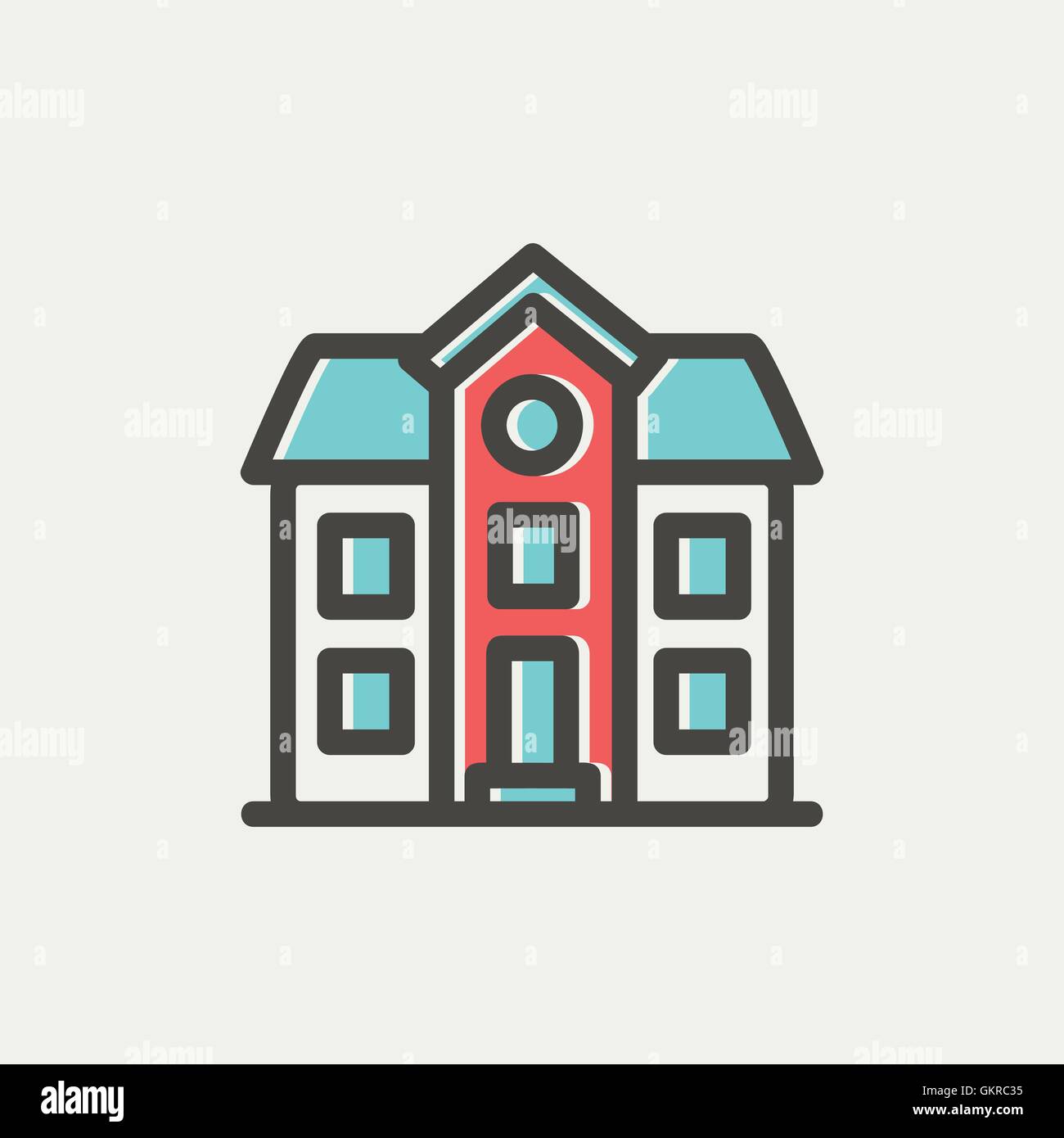 Exterior window house close up Stock Vector Images - Alamy