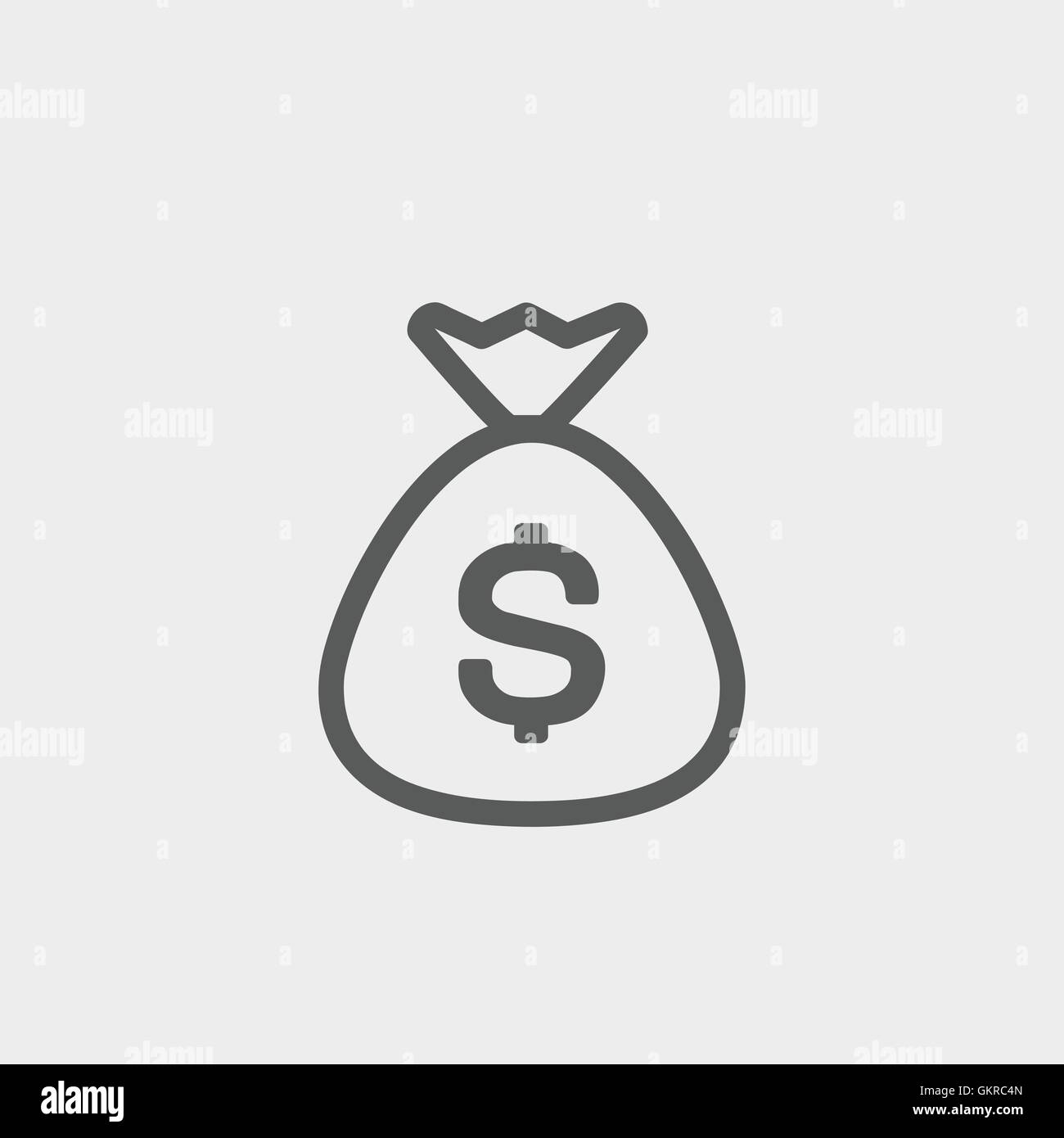 Money bag thin line icon Stock Vector Image & Art - Alamy Money bag thin line icon Stock Vector Image & Art - Alamy