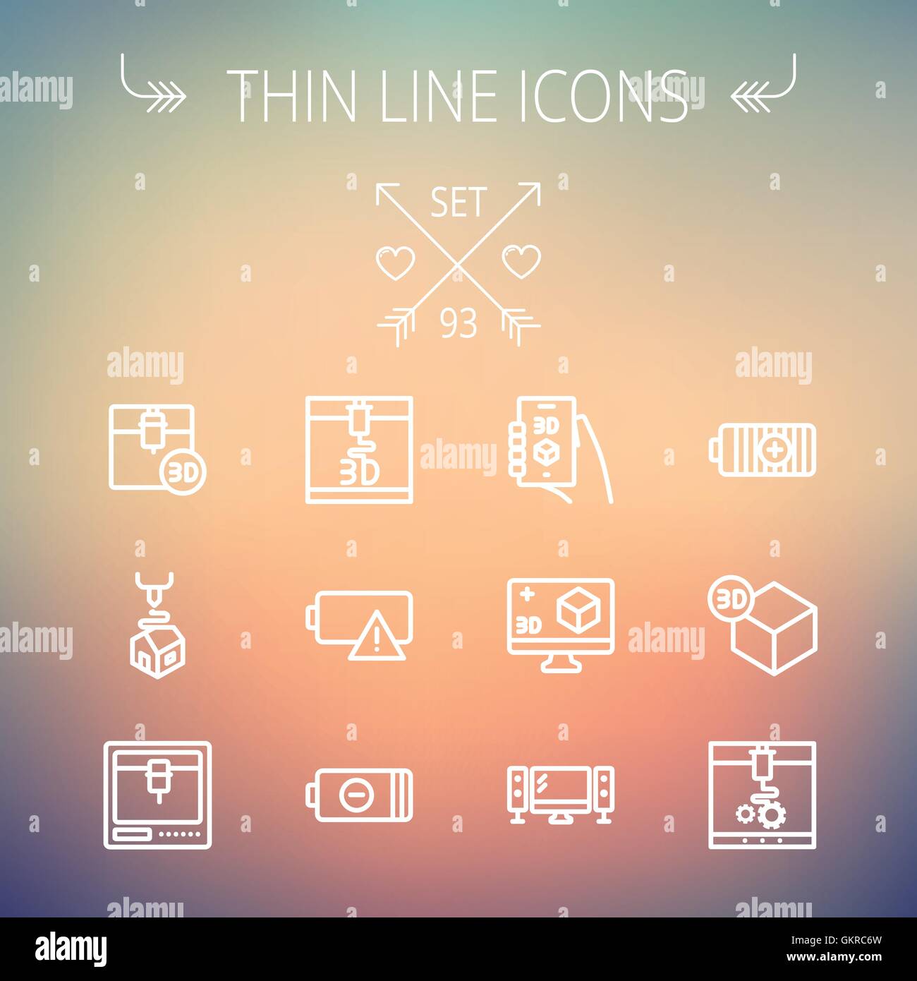 Radiation arrow icon hi-res stock photography and images - Alamy