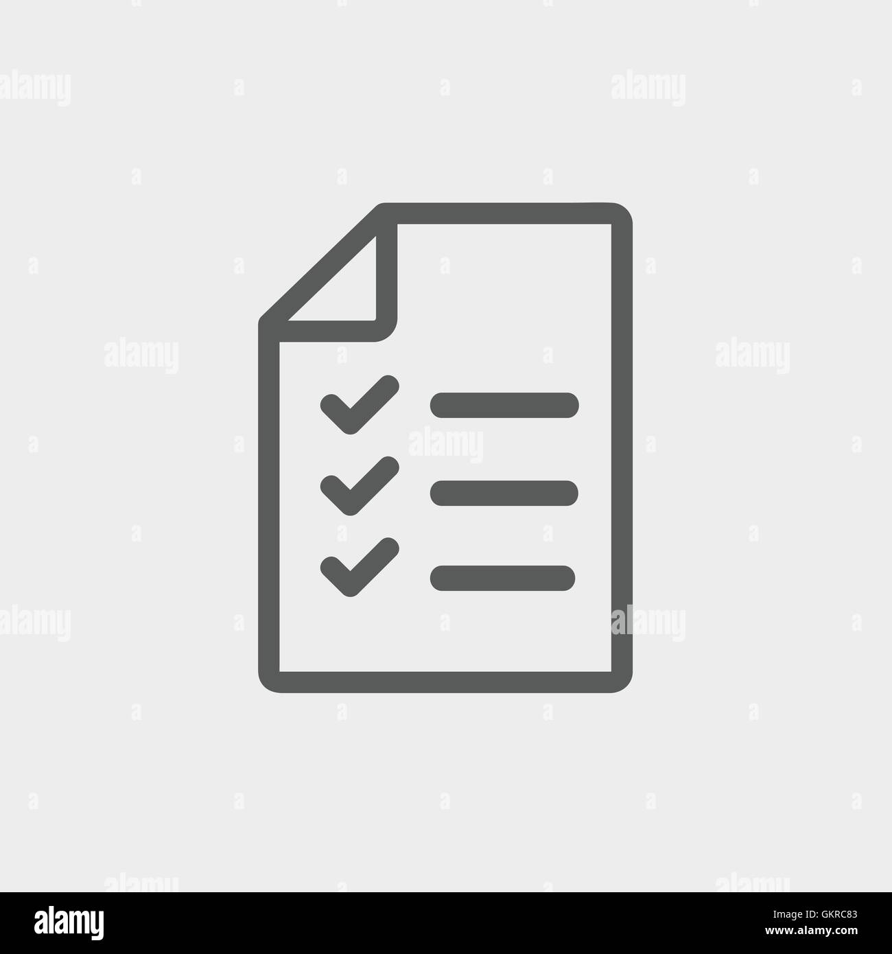 Check list outline hi-res stock photography and images - Alamy