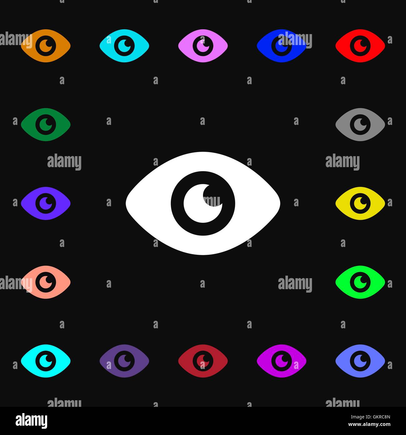 Visibility symbols Stock Vector Images - Alamy