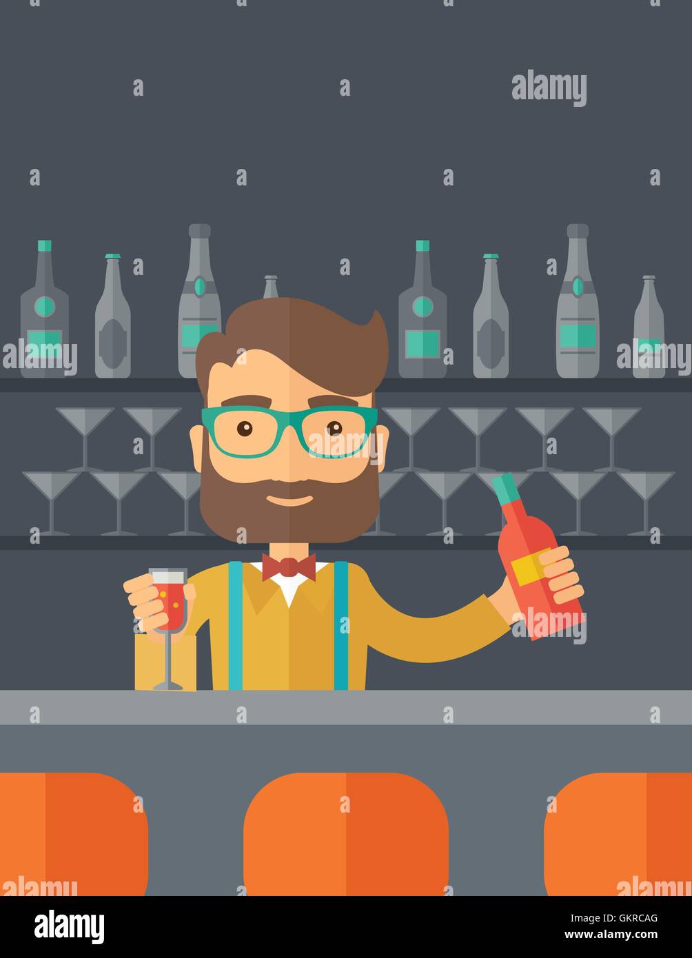 Bartender Stock Vector Images - Alamy