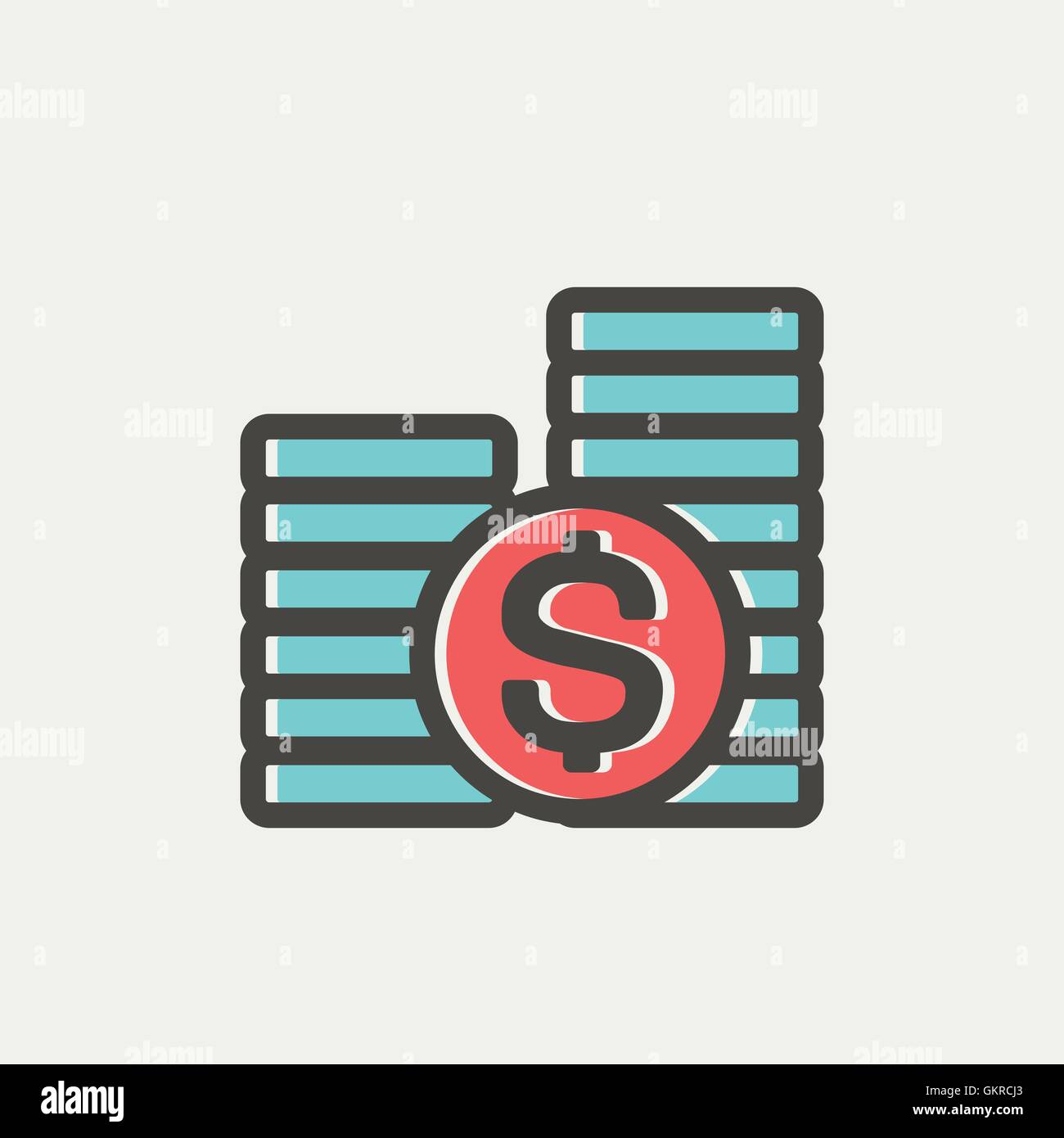 Stack icon Stock Vector Images - Alamy