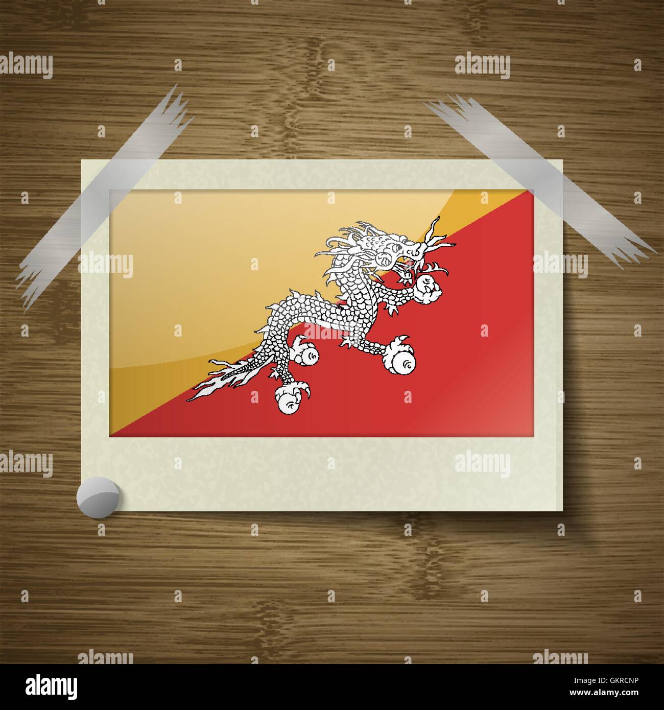 Bhutanese flags Stock Vector Images - Alamy