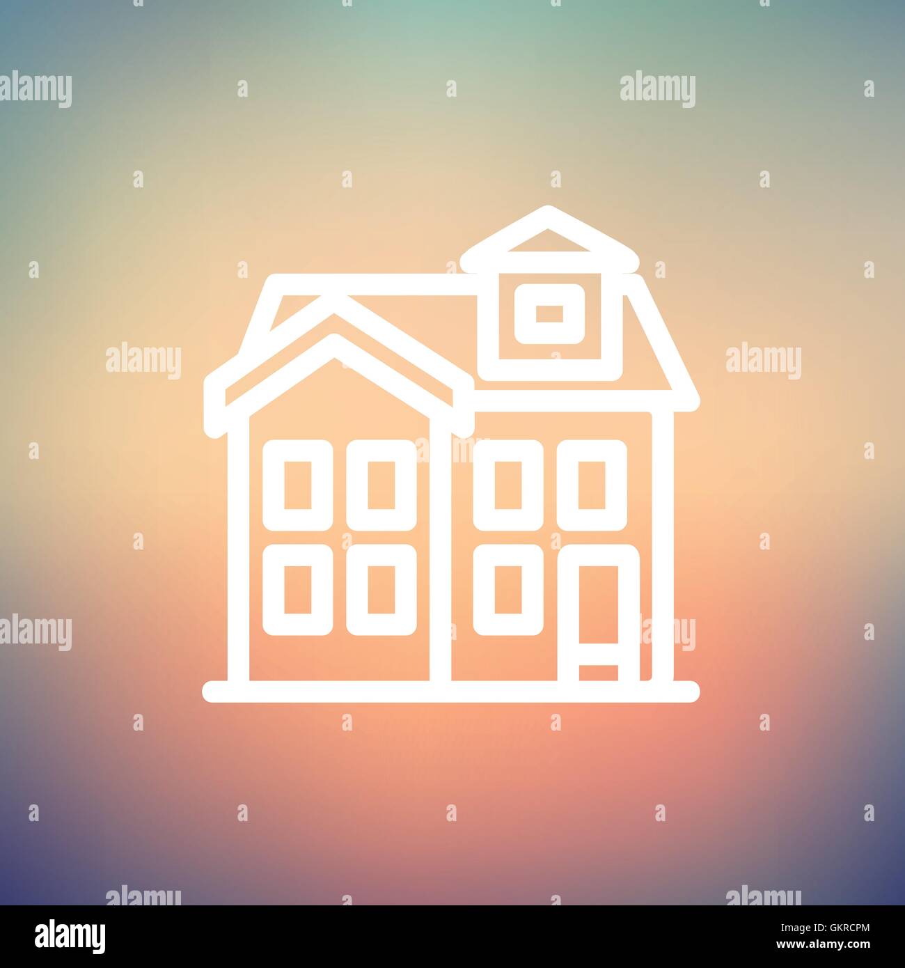 Small chimney smoke house Stock Vector Images - Alamy
