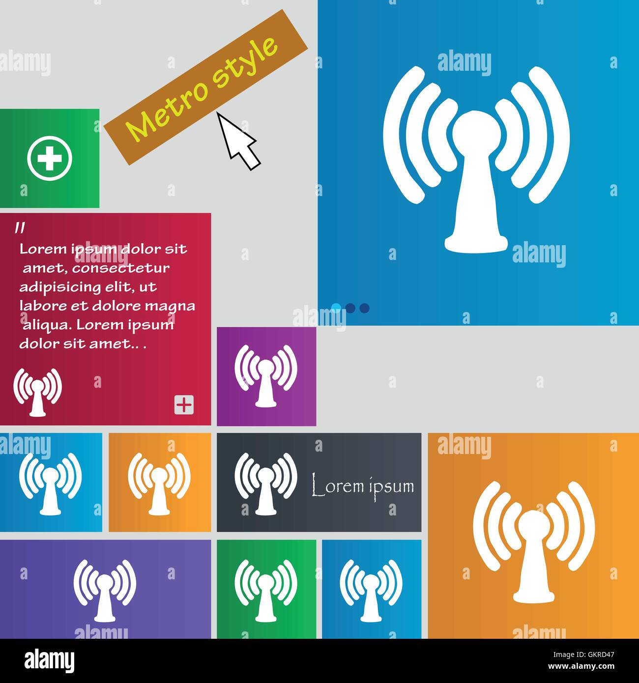 Wi-fi, internet icon sign. buttons. Modern interface website buttons ...