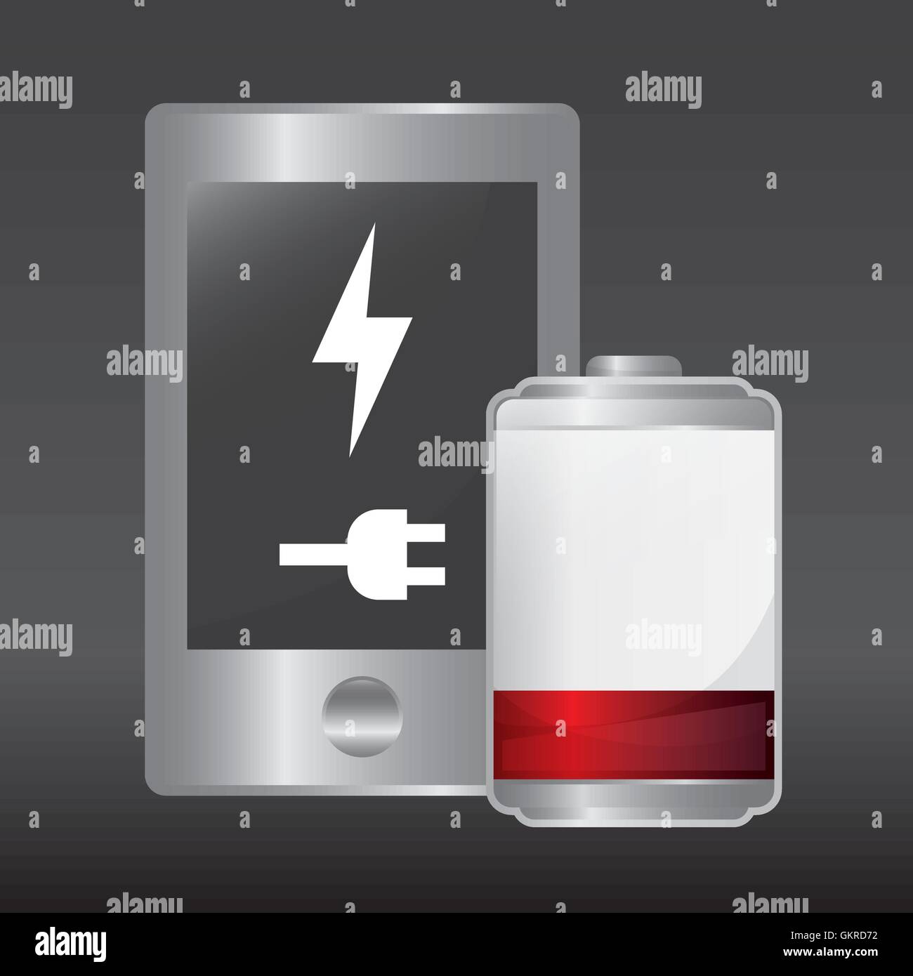Battery design, energy and power concept, editable vector Stock Vector ...